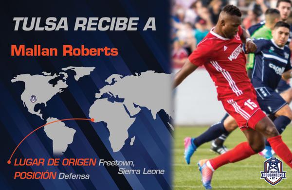 Los Roughnecks fichan a Mallan Roberts - FC Tulsa